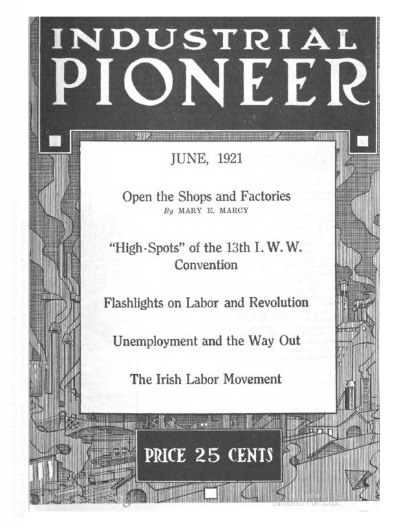 Industrial Pioneer (1921-1926)